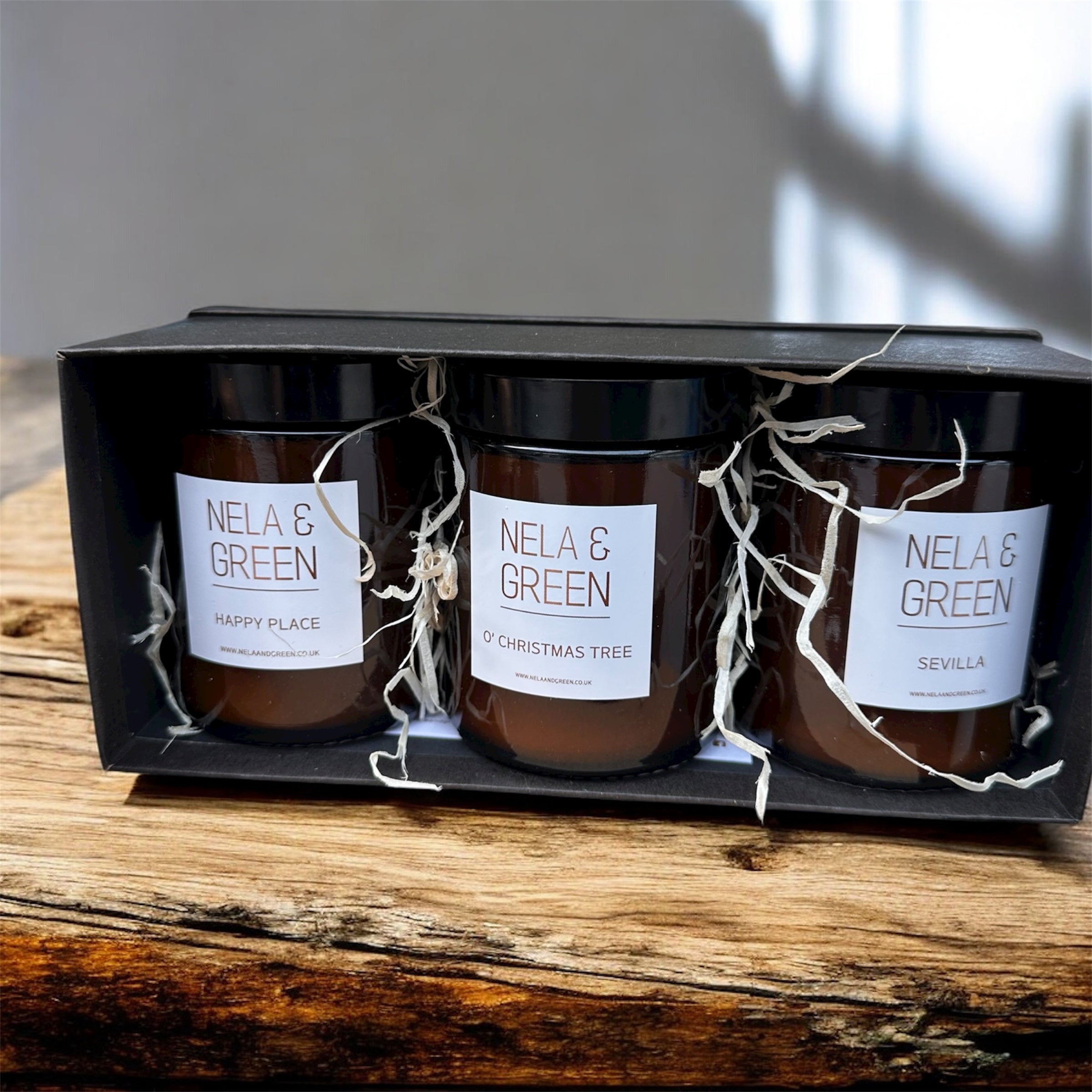 Trio of Regular Candles – Nela & Green